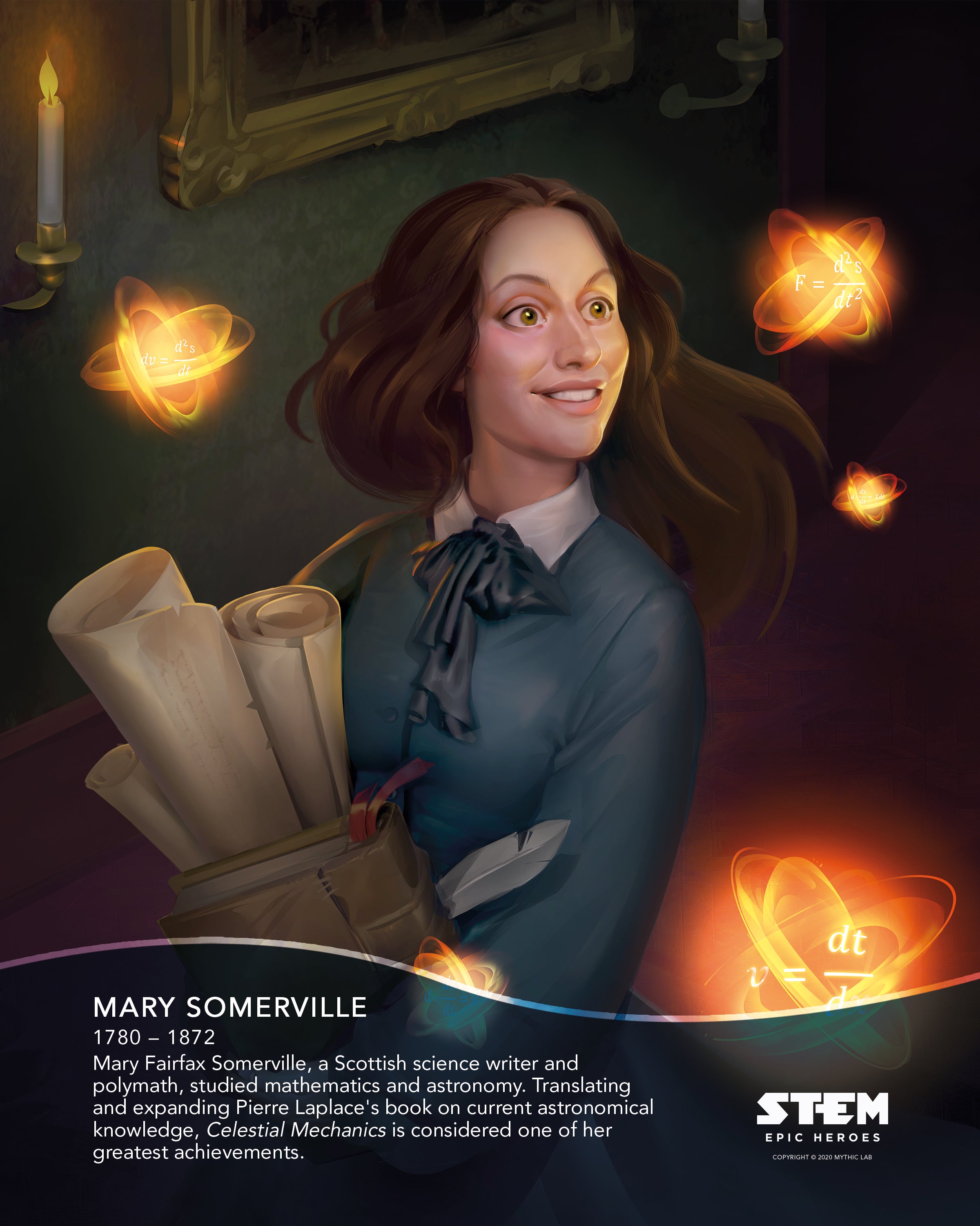 Mary Fairfax Somerville Biographical Poster – Mythic Lab