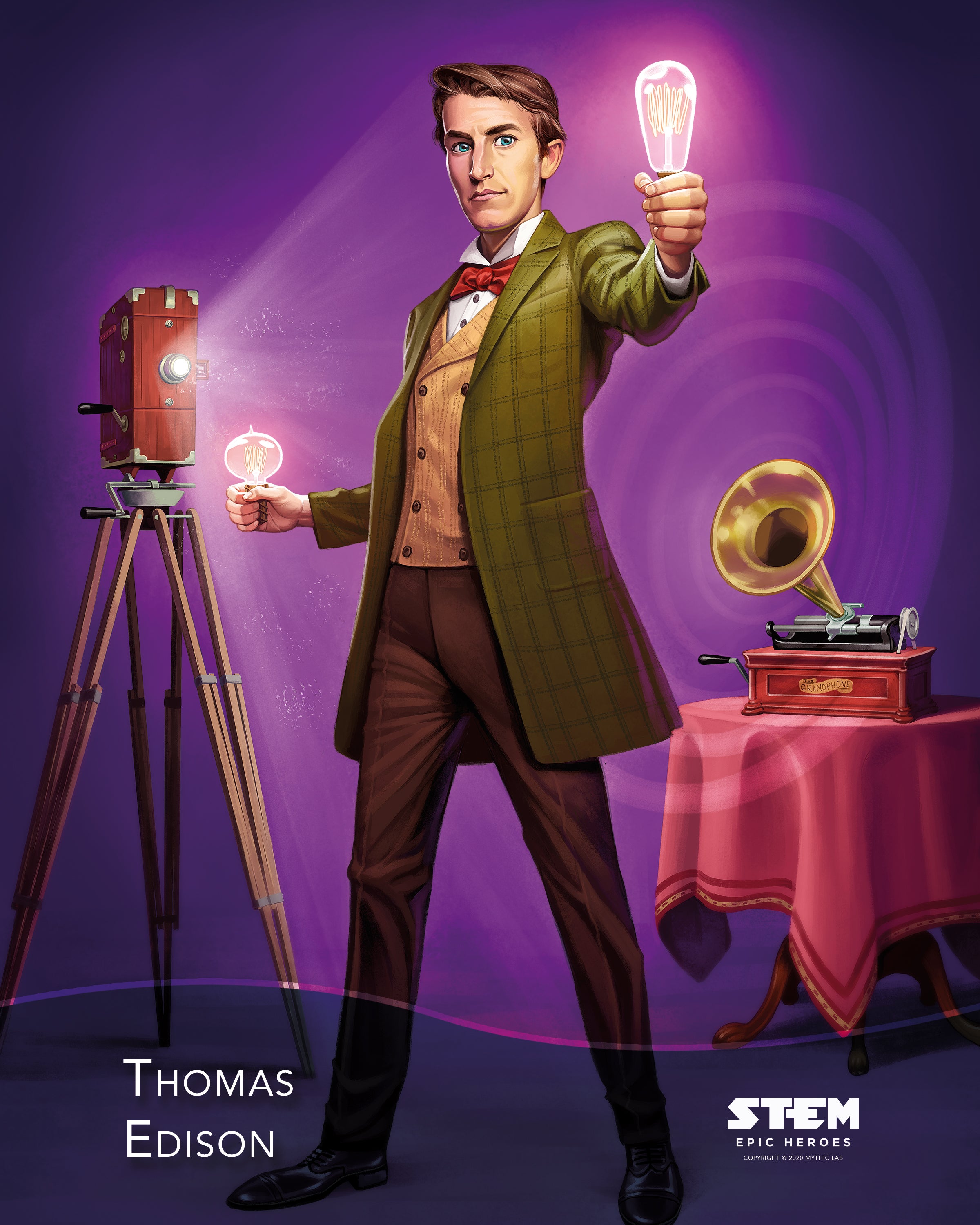 Thomas Edison Poster – Mythic Lab