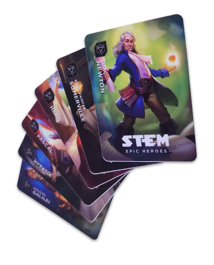 STEM Epic Heroes Polymath Sticker Pack – Mythic Lab